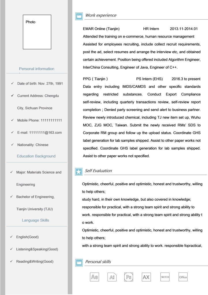 WORD of Simple Resume.doc | WPS Free Templates