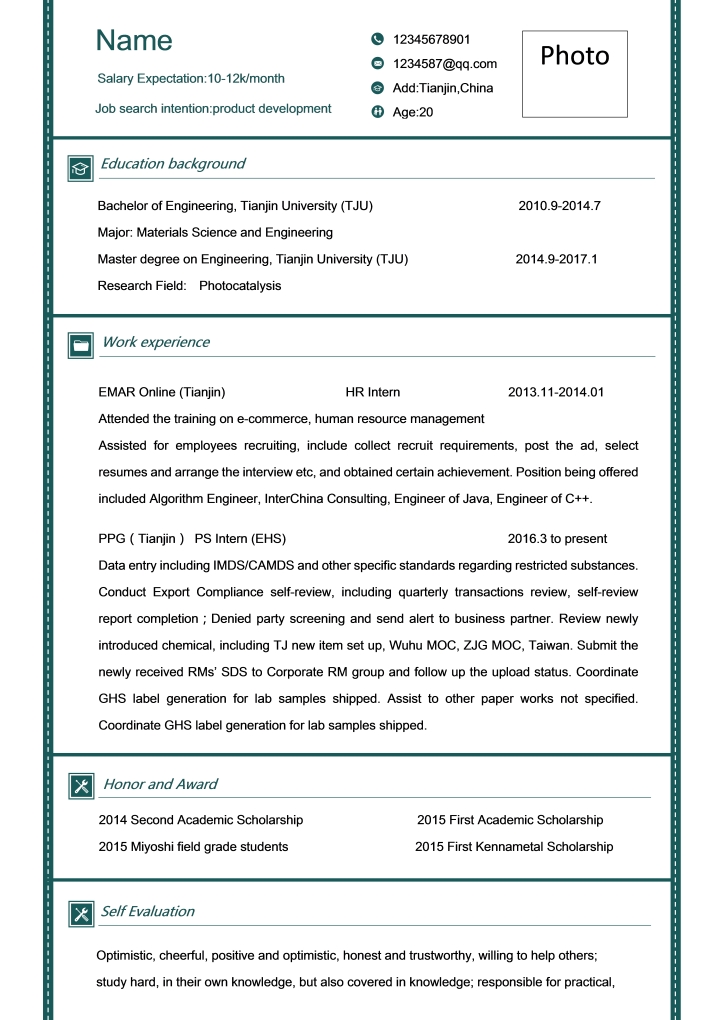 WORD of Resume.doc | WPS Free Templates